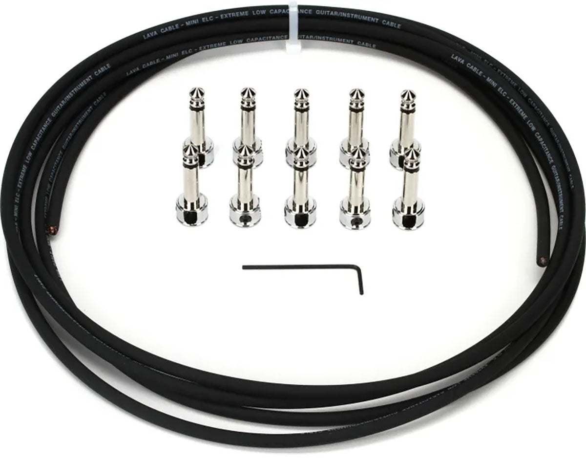 Lava Cable Piston Pedalboard Cable Kit - 10 foot - Black ...