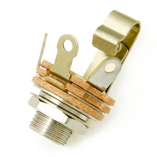 (8 PACK) SWITCHCRAFT 12A 1/4" Mono Female Panel Mount Jack with Shunt ...