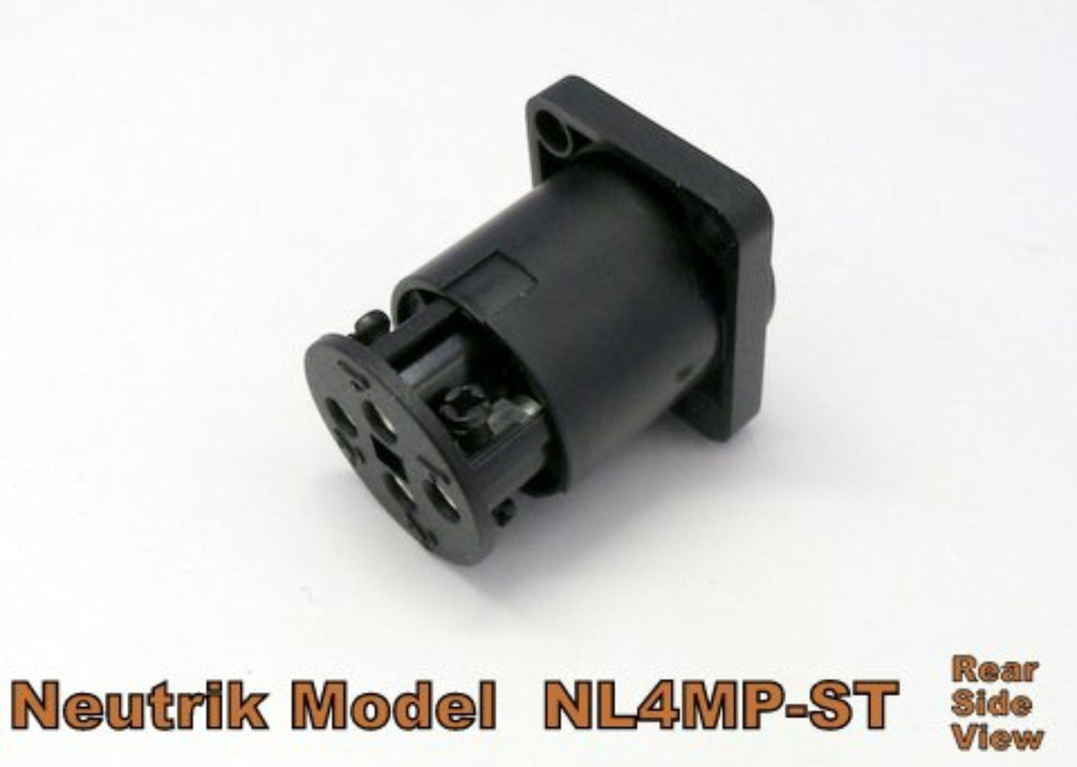 NEUTRIK NL4MP-ST 4-Pole SPEAKON Panel Mount Locking w/ Screw Terminals ...